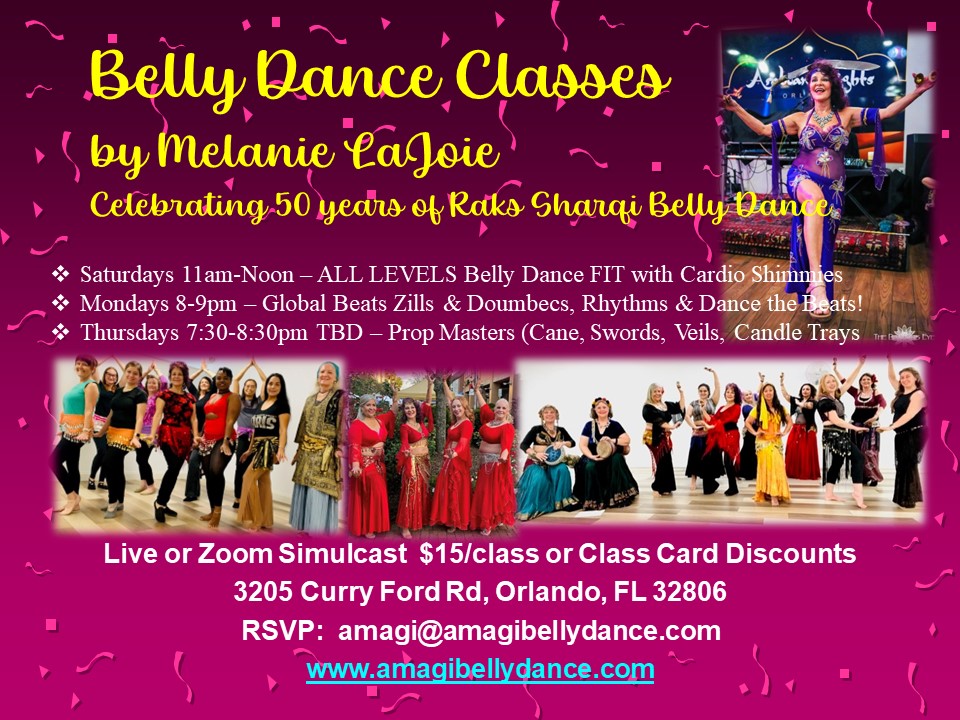A MAGI World Belly Dance Orlando Offers Belly Dance Classes for ...
